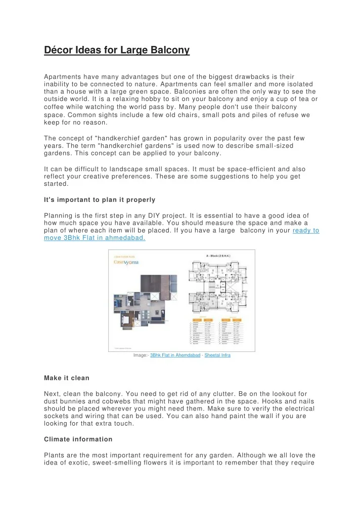 PPT - Décor Ideas for Large Balcony PowerPoint Presentation, free ...