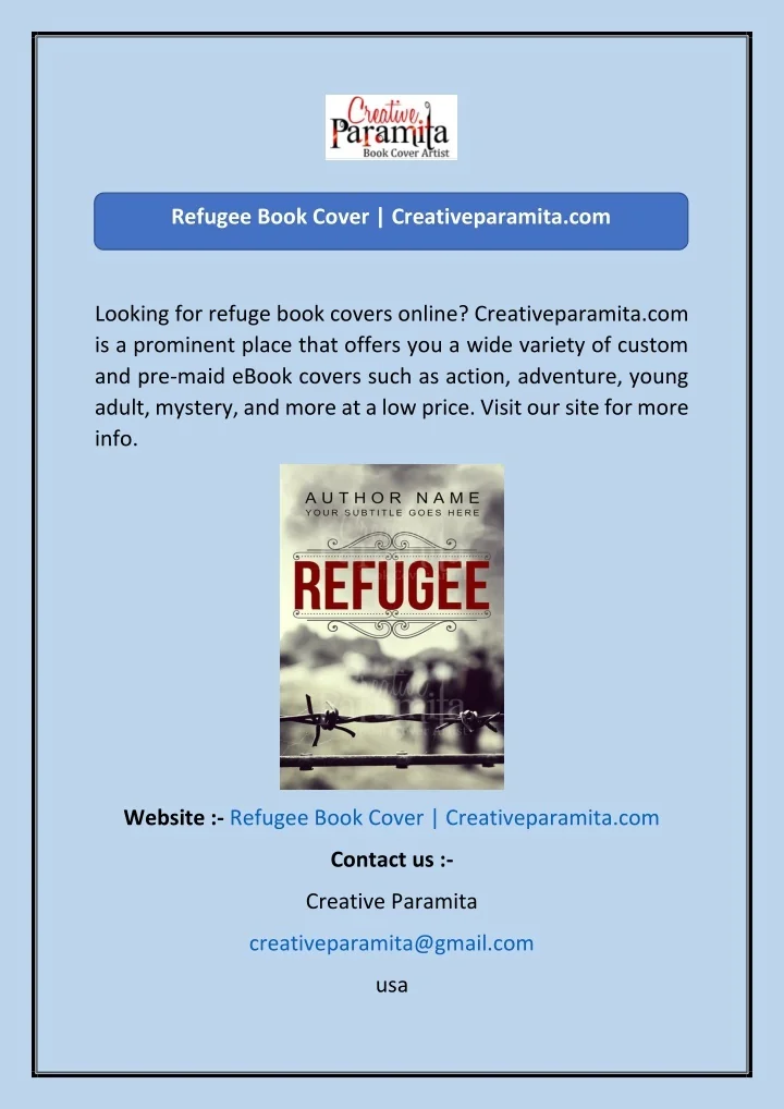 PPT - Refugee Book Cover Creativeparamita.com-converted PowerPoint ...