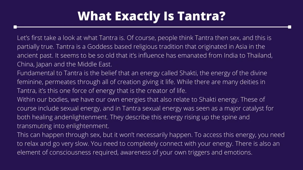PPT - Tantric Massage For Mind-Expansion and To Awaken Your Soul ...