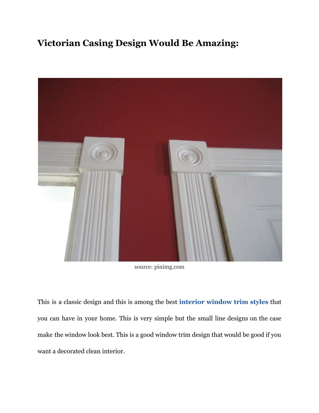 PPT - Astounding Interior Window Trim Designs To Try Out PowerPoint ...