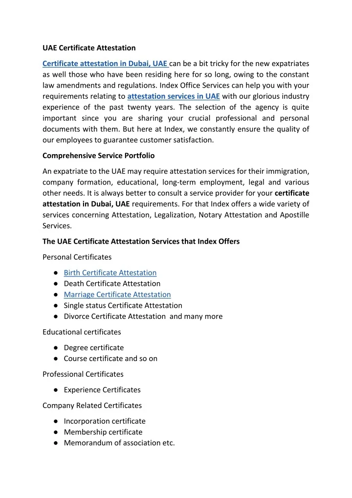 PPT - UAE Certificate Attestation PowerPoint Presentation, free ...