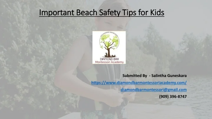 PPT - Important Beach Safety Tips for Kids PowerPoint Presentation ...