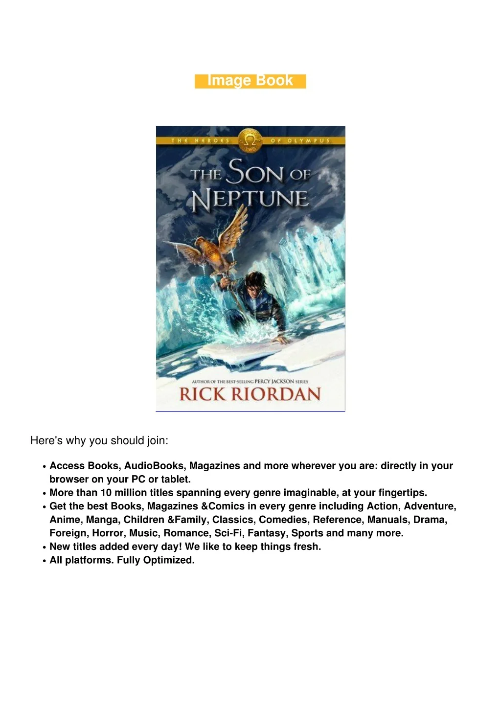 PPT - eBooks online The Son of Neptune (The Heroes of Olympus, #2 ...