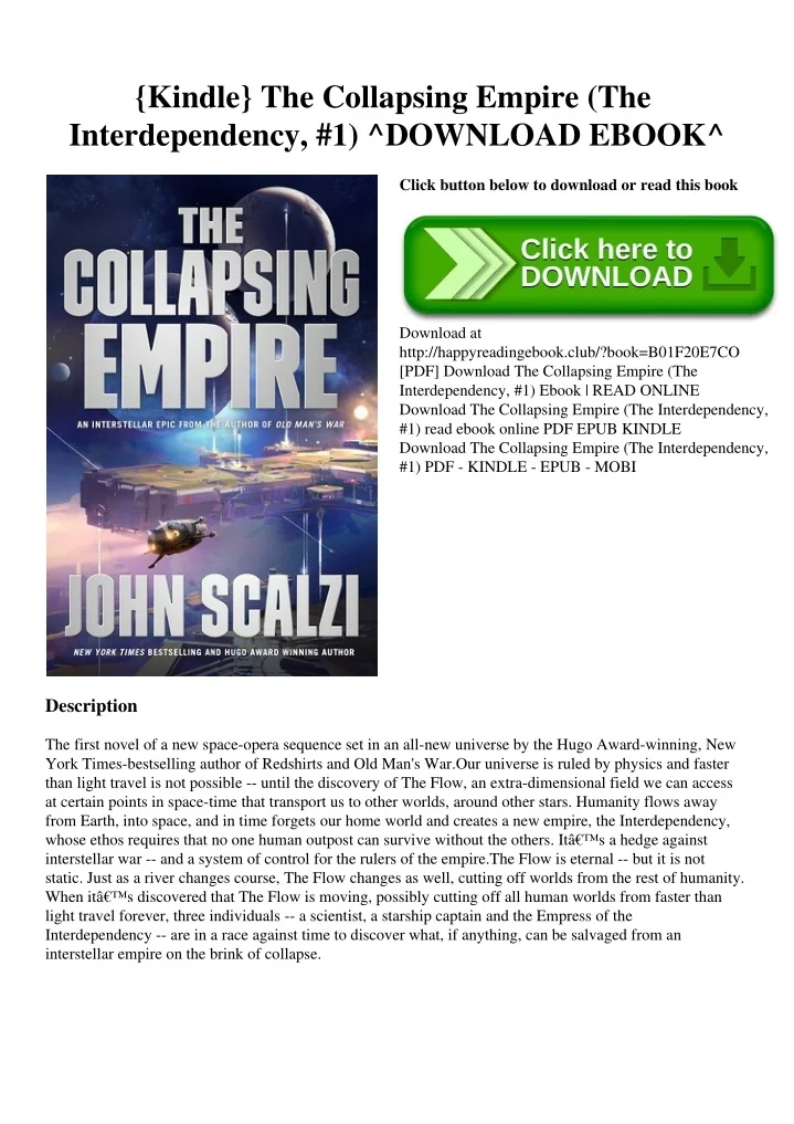 PPT - {Kindle} The Collapsing Empire (The Interdependency #1) ^DOWNLOAD ...