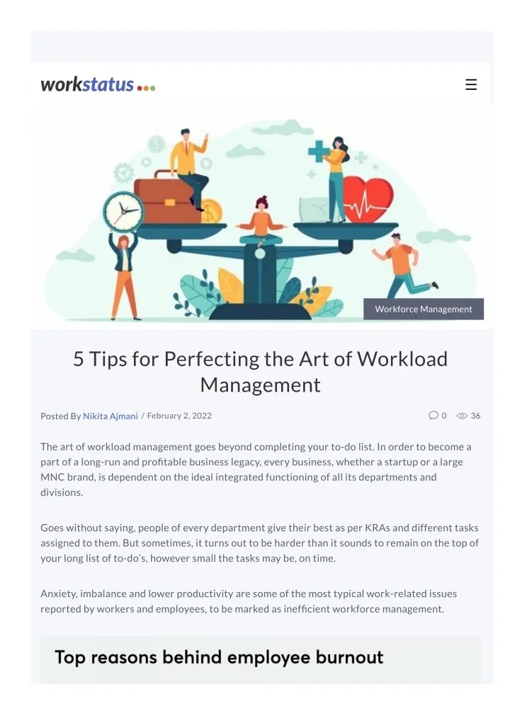 PPT - 5 Tips for Perfecting the Art of Workload Management PowerPoint ...