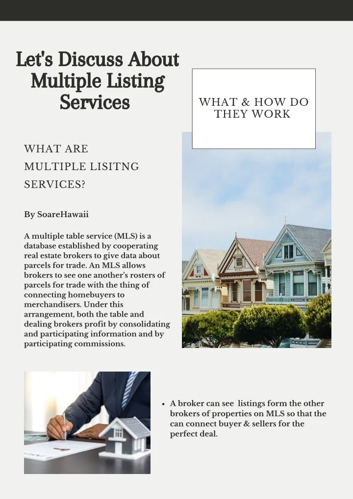 PPT - What Are Multiple Listing Services | Soare Hawaii PowerPoint ...