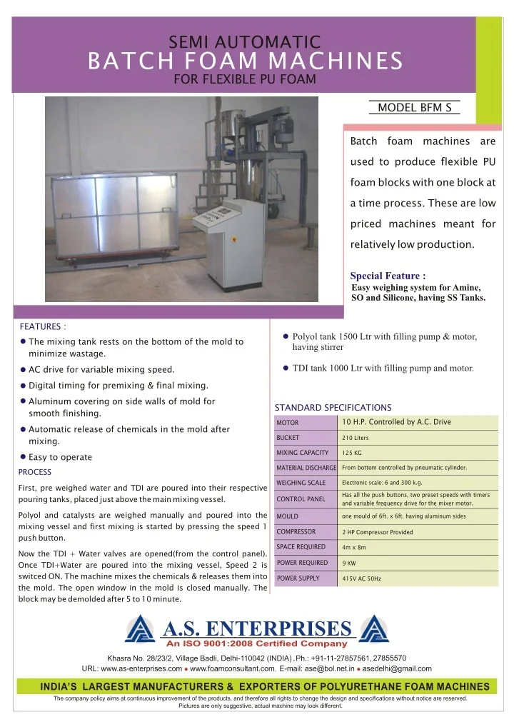 PPT - Affordable Batch Foam Machine | PU Foam Machine | ASE PowerPoint ...