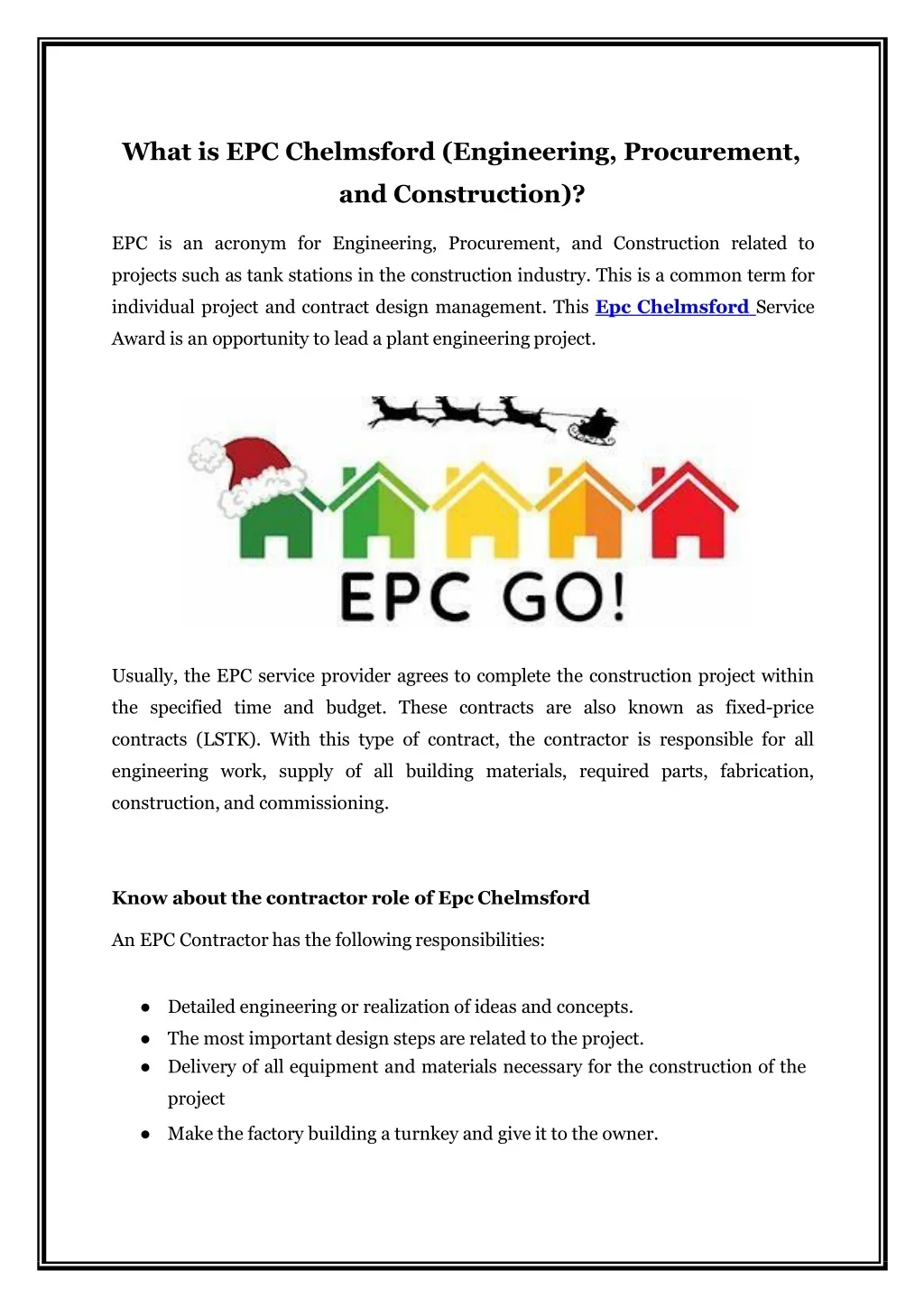 PPT - What is Epc Chelmsford (Engineering, Procurement, and ...