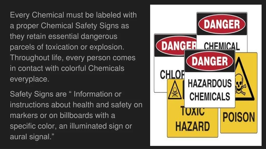 PPT - Chemical Safety Signs PowerPoint Presentation, free download - ID ...