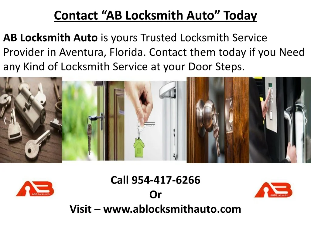PPT - Emergency Locksmith Srvice in Aventura, Florida PowerPoint ...