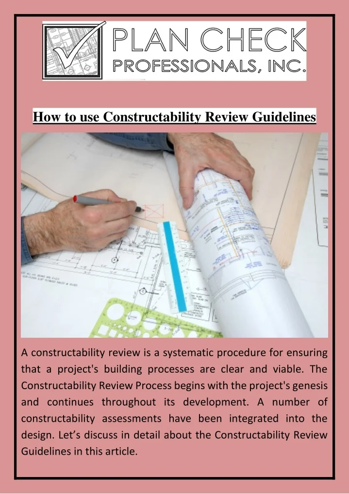 PPT - How to use Constructability Review Guidelines PowerPoint ...