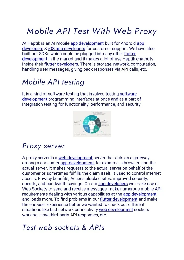 PPT - Mobile API Test With Web Proxy PowerPoint Presentation, free ...