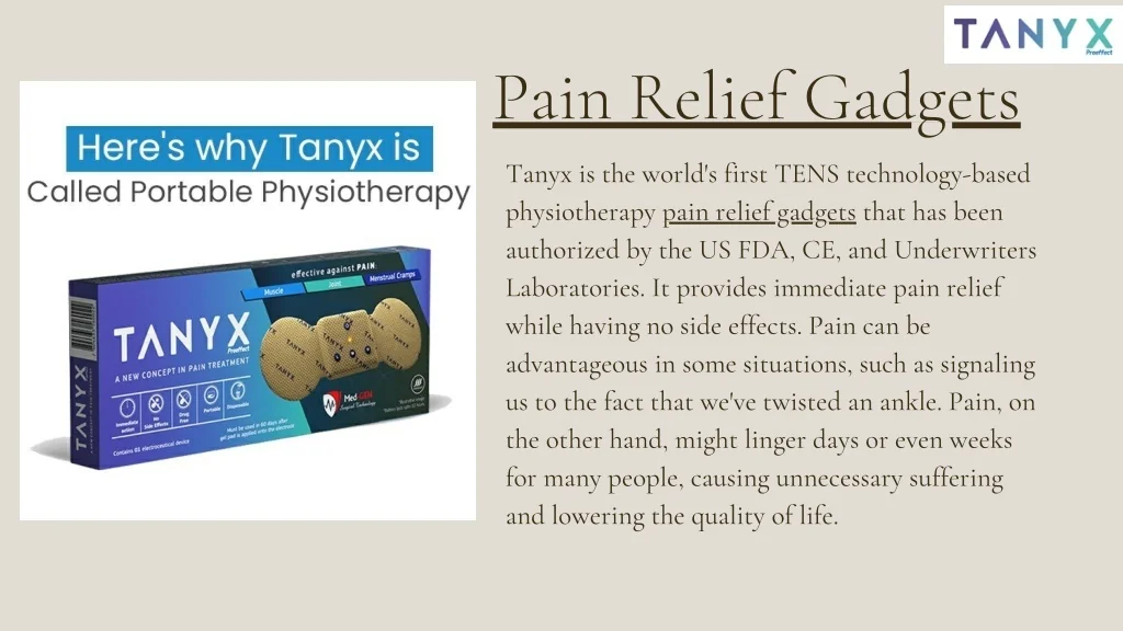 PPT - Best Pain Relief Gadgets | Tanyx PowerPoint Presentation, free ...
