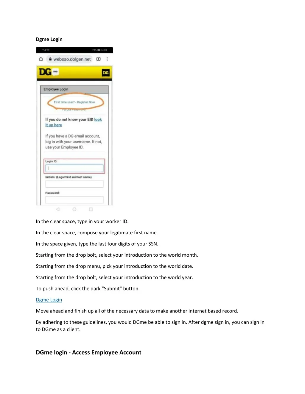 PPT - Dgme Login Access Employe PowerPoint Presentation, free download ...