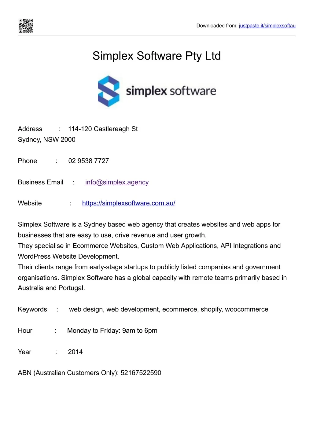 PPT - Simplex Software Pty Ltd PowerPoint Presentation, free download ...