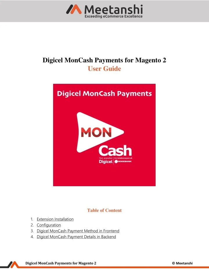 PPT - Magento 2 Digicel MonCash Payments PowerPoint Presentation, free ...