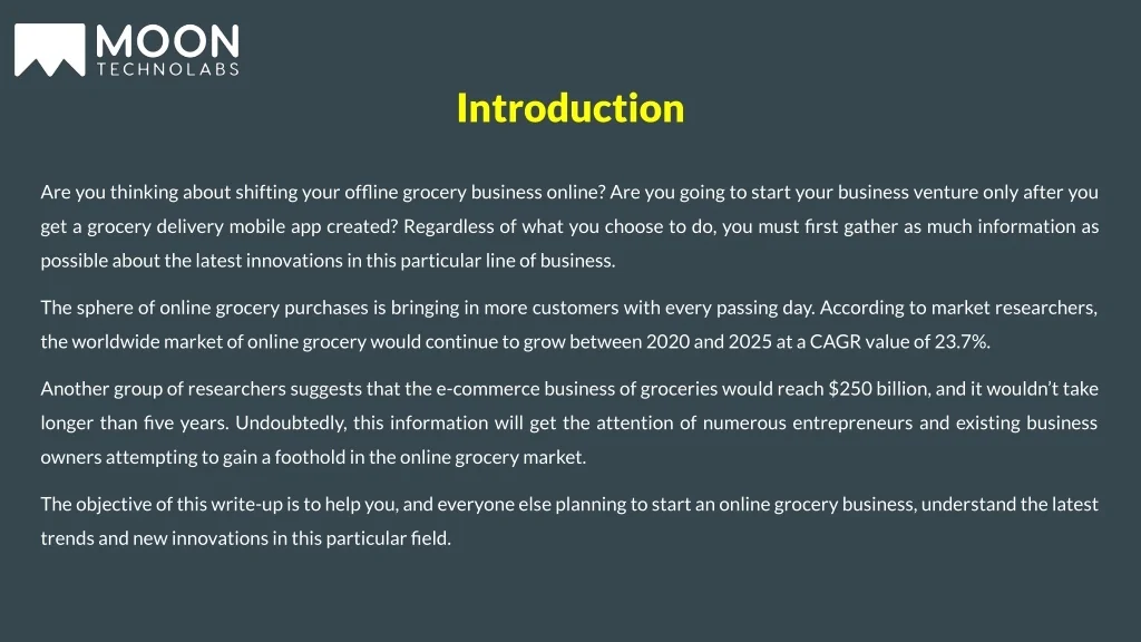 PPT - Know About Recent Innovations In Grocery Delivery Business ...