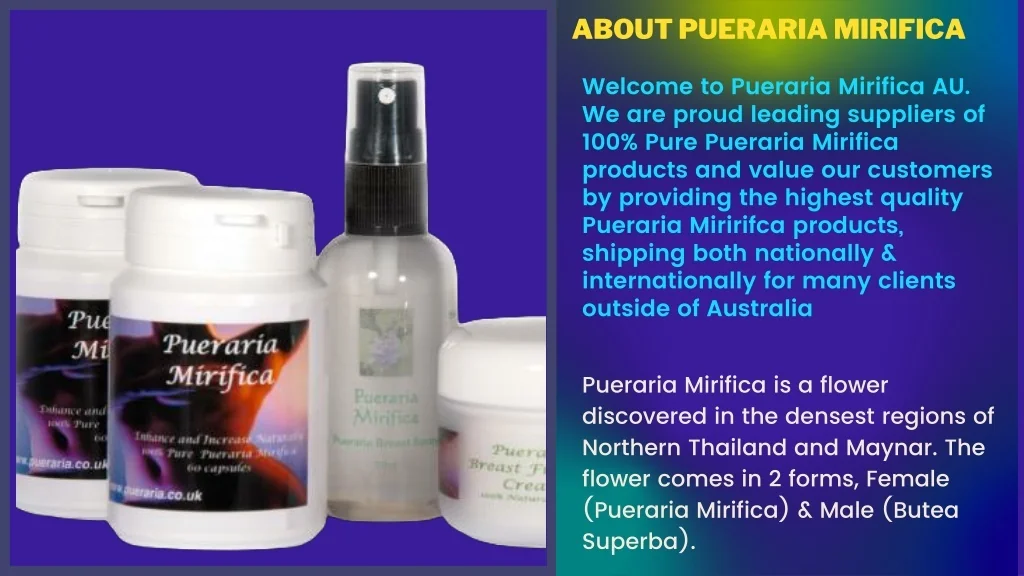 PPT - Best Purafem Pueraria Mirifica Capsules | Pueraria Mirifica ...