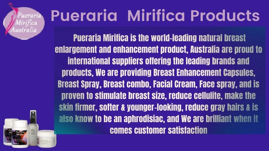 PPT - Best Purafem Pueraria Mirifica Capsules | Pueraria Mirifica ...