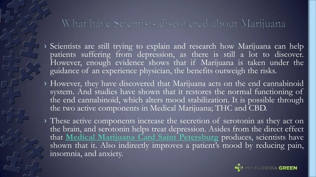 PPT - Medical Marijuana Card Does Marijuana help manage depression ...