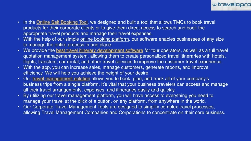 PPT - Corporate Travel Management | Corporate Travel Software ...
