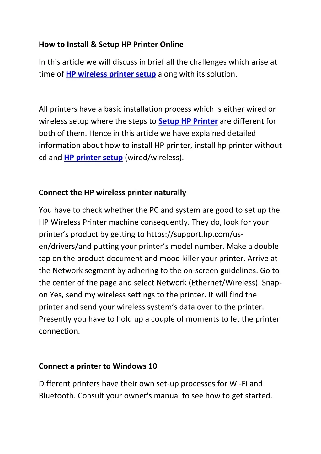 PPT - How to set up wireless hp printer PowerPoint Presentation, free ...