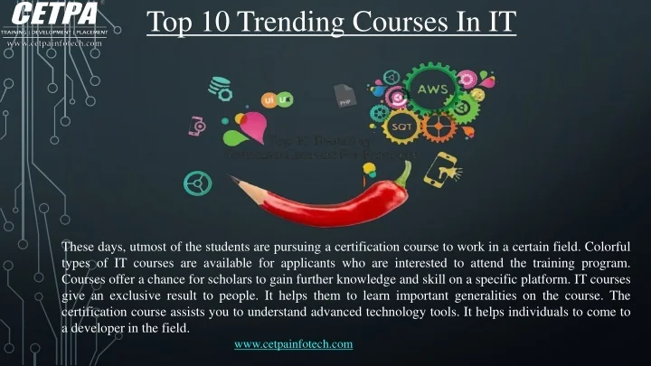 PPT - Top 10 Trending 6 Weeks Training Courses In IT Noida PowerPoint ...