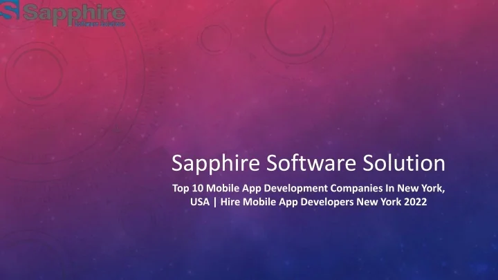 PPT - Top 10 Mobile App Development Companies In New York-USA ...