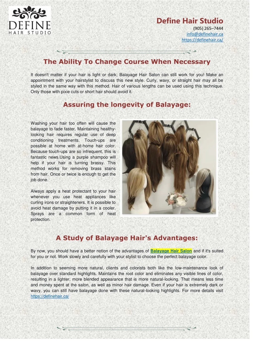 PPT - Balayage Hair Near Me - Define Hair Studio PowerPoint ...