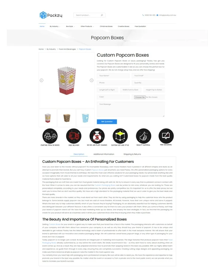 PPT - Pop corn boxes PowerPoint Presentation, free download - ID:11159595