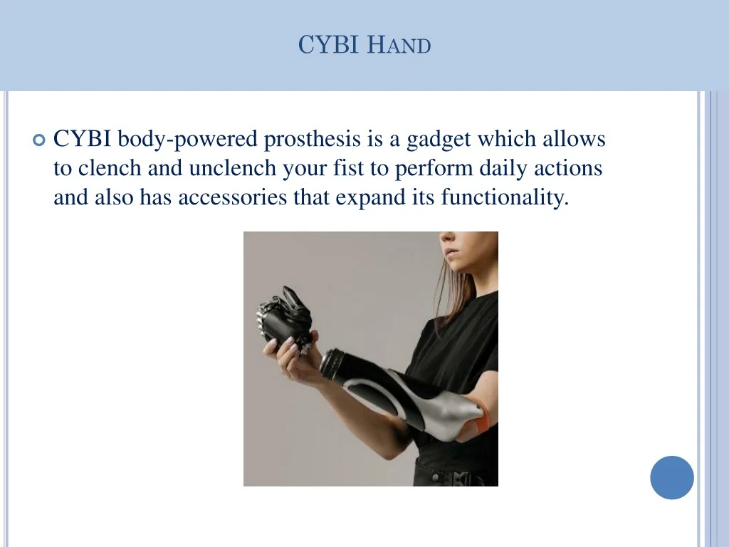 PPT - motorica-prosthetics-upper-limb-cybi-hand - Artalive PowerPoint ...