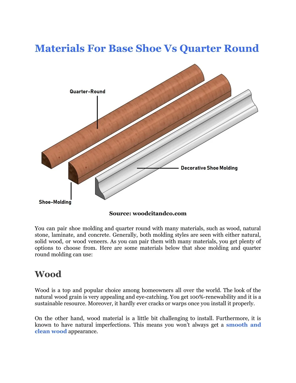 PPT - Find Everything About Shoe Molding Vs Quarter Round PowerPoint ...