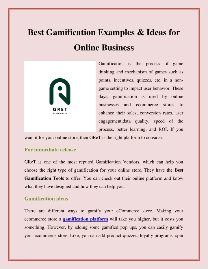 PPT - Best Gamification Examples & Ideas for Online Business PowerPoint ...