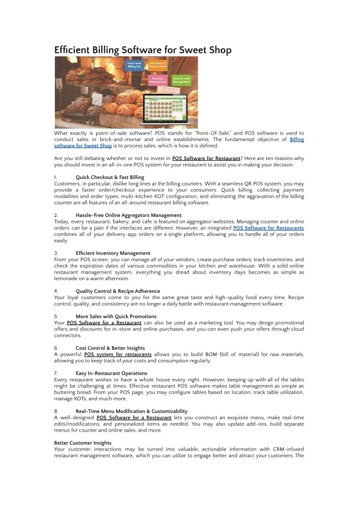 PPT - Efficient Billing Software for Sweet Shop PowerPoint Presentation ...