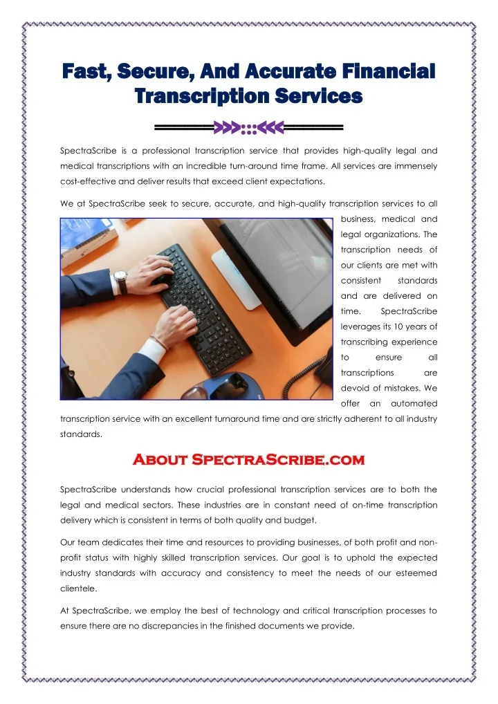 PPT - Accurate Financial Transcription Services PowerPoint Presentation ...