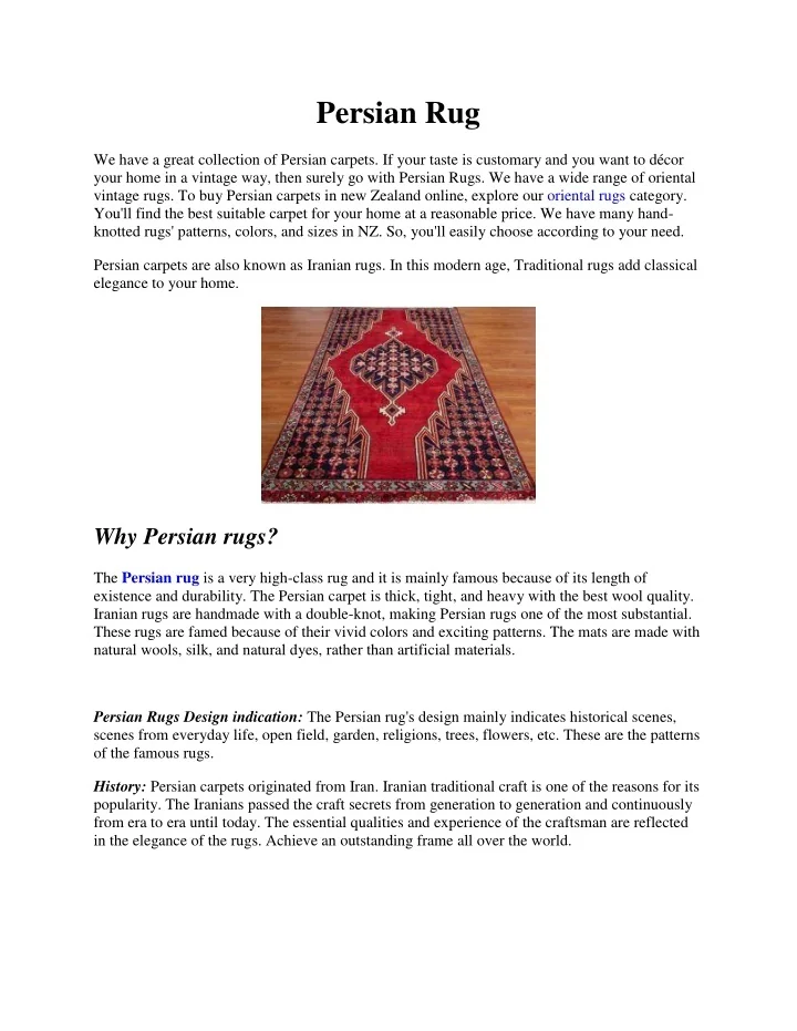 PPT - Persian Rug PowerPoint Presentation, free download - ID:11166311