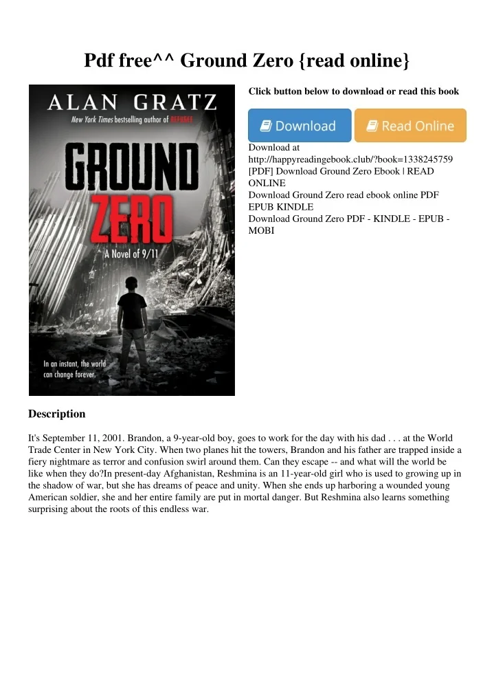 PPT - Pdf free^^ Ground Zero {read online} PowerPoint Presentation, free download - ID:11166780
