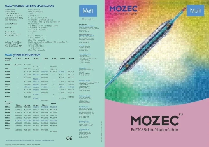 PPT - Mozec, A Balloon Dilatation Catheters by Meril Life PowerPoint ...