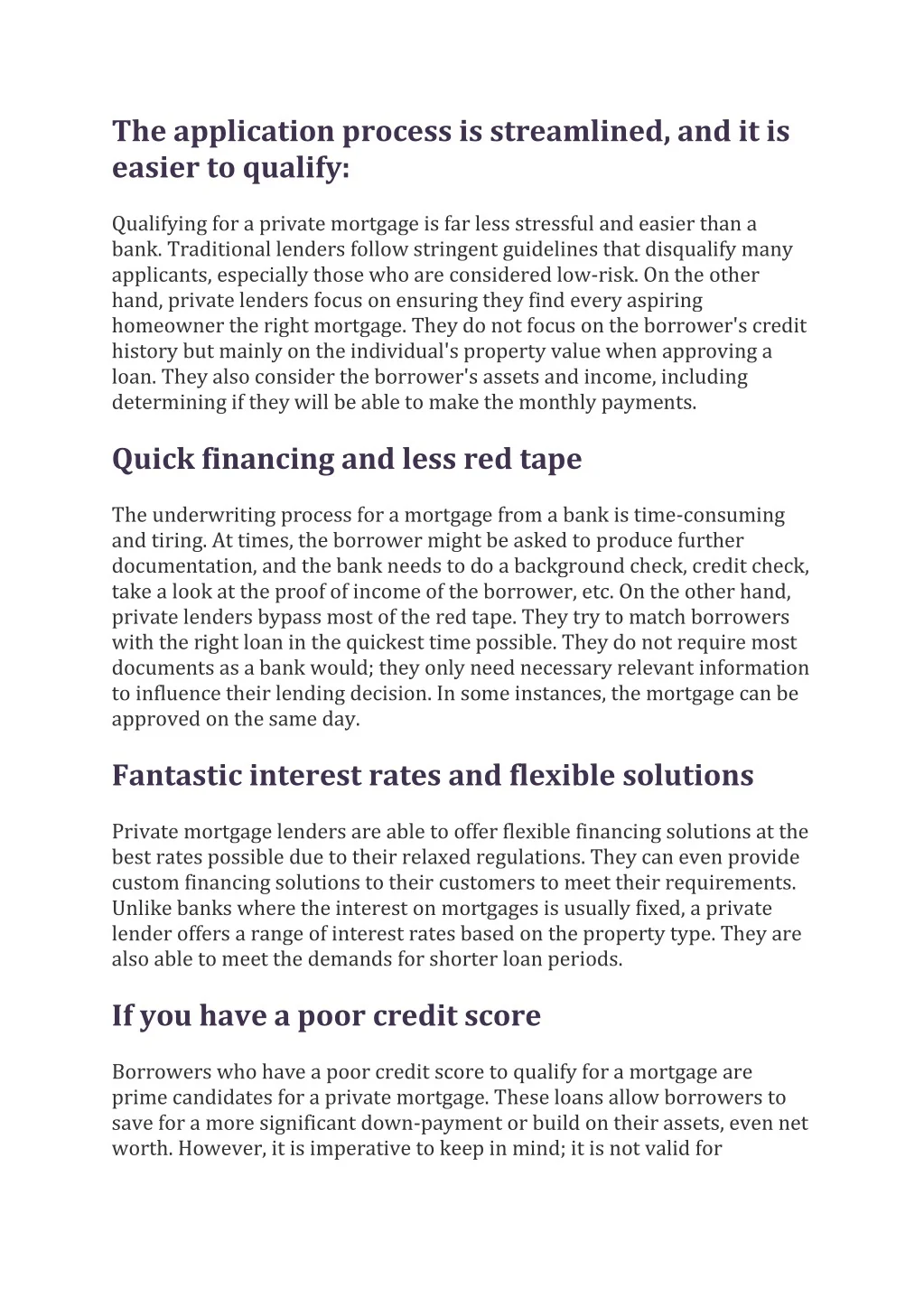 PPT - WHY SHOULD YOU CHOOSE A PRIVATE MORTGAGE-converted PowerPoint ...