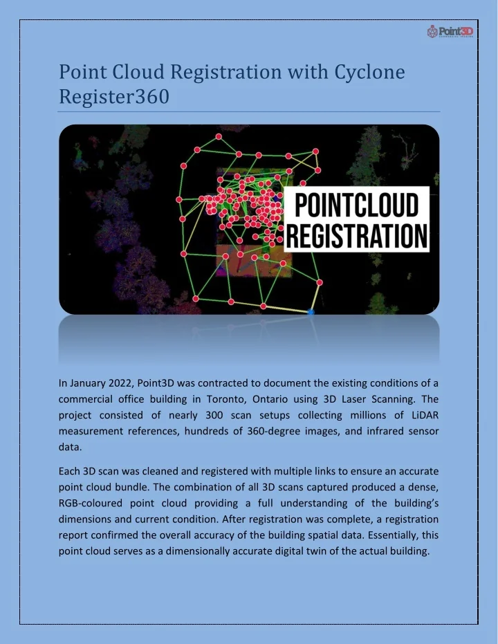 PPT - Point Cloud Registration with Cyclone Register360 PowerPoint ...