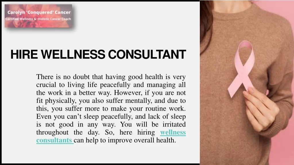 PPT - Corporate Wellness Consultants For Managing Health PowerPoint ...