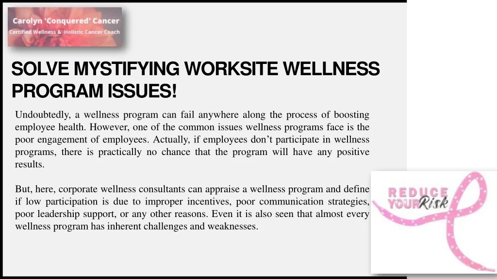 PPT - Corporate Wellness Consultants For Managing Health PowerPoint ...