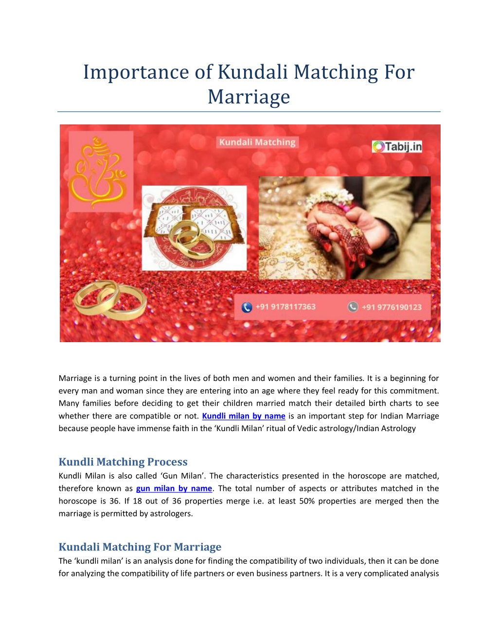 Ppt Importance Of Kundali Matching For Marriage Powerpoint