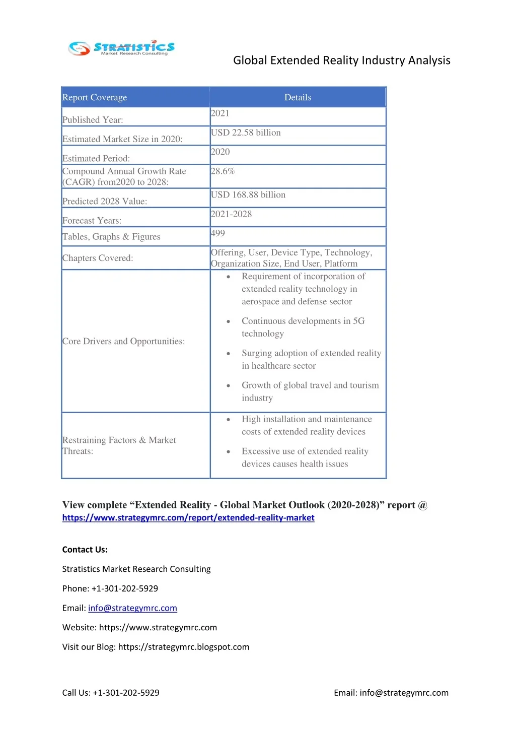 PPT - Global Extended Reality Market Drivers, Opportunities ...