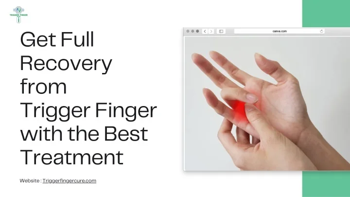PPT - Shop Easy to Use Trigger Finger Home Remedy | Trigger Finger Wand ...