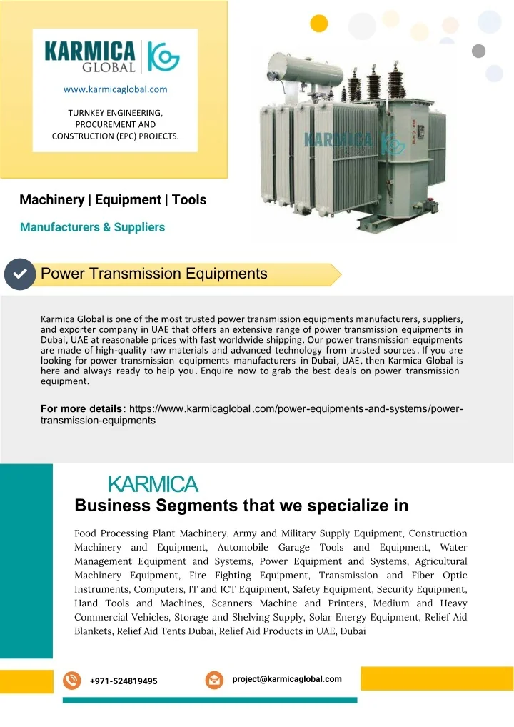 PPT - Power Transmission Equipments Manufacturers In Dubai PowerPoint ...