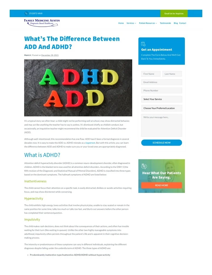 PPT - difference-between-add-and-adhd- PowerPoint Presentation, free ...