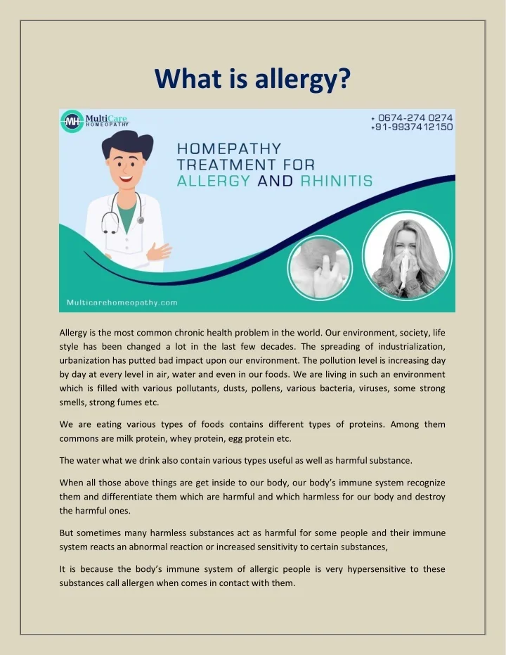 PPT - What is allergy? PowerPoint Presentation, free download - ID:11173291