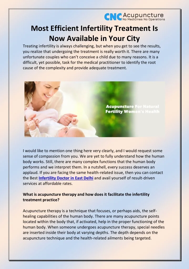 PPT - Infertility Doctor in East Delhi PowerPoint Presentation, free ...