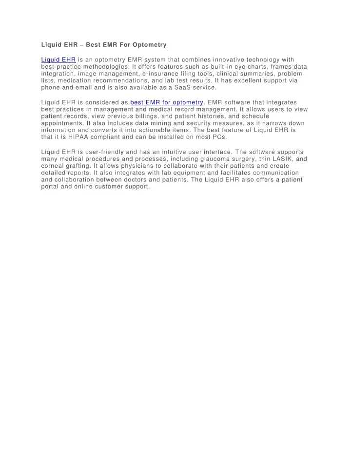 PPT - Liquid EHR Software PowerPoint Presentation, free download - ID ...